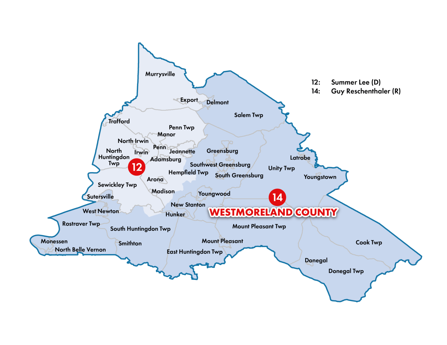 39th District Map - Senator Ward, K